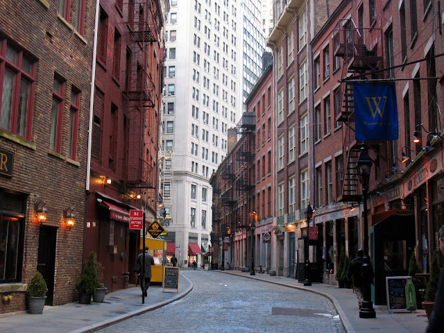 Stone Street is a must do in the Financial District of NYC
